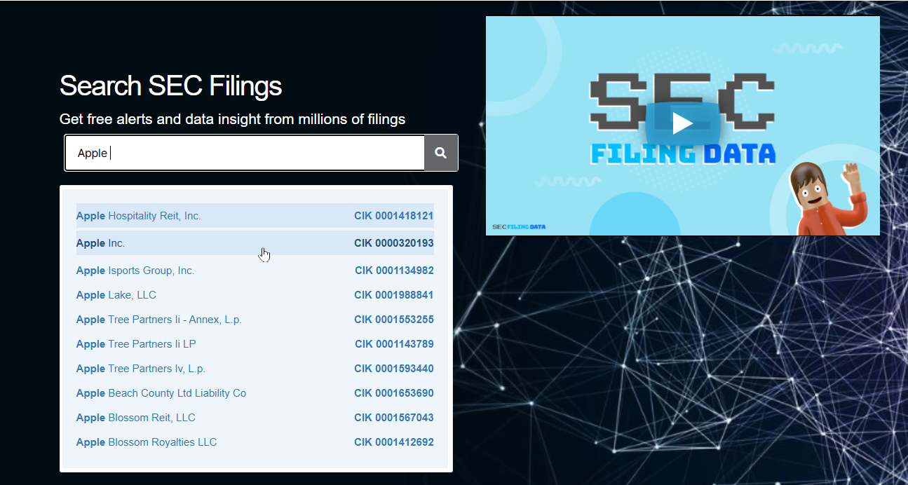 How to Search for SEC Filings