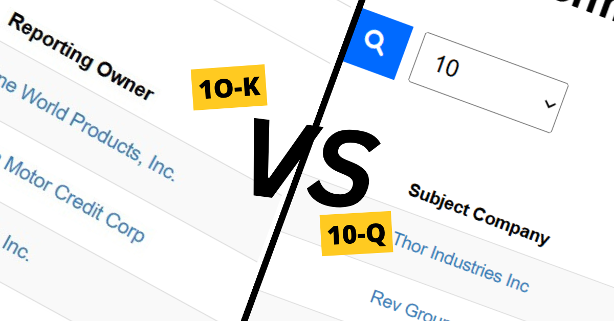 10-Q vs 10-K: What are the Differences?